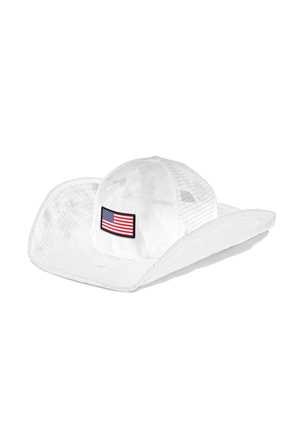 USA FLAG: RED WHITE & BLUE COWBOY SNAPBACK: 6 PANEL – Cowboy Snapback