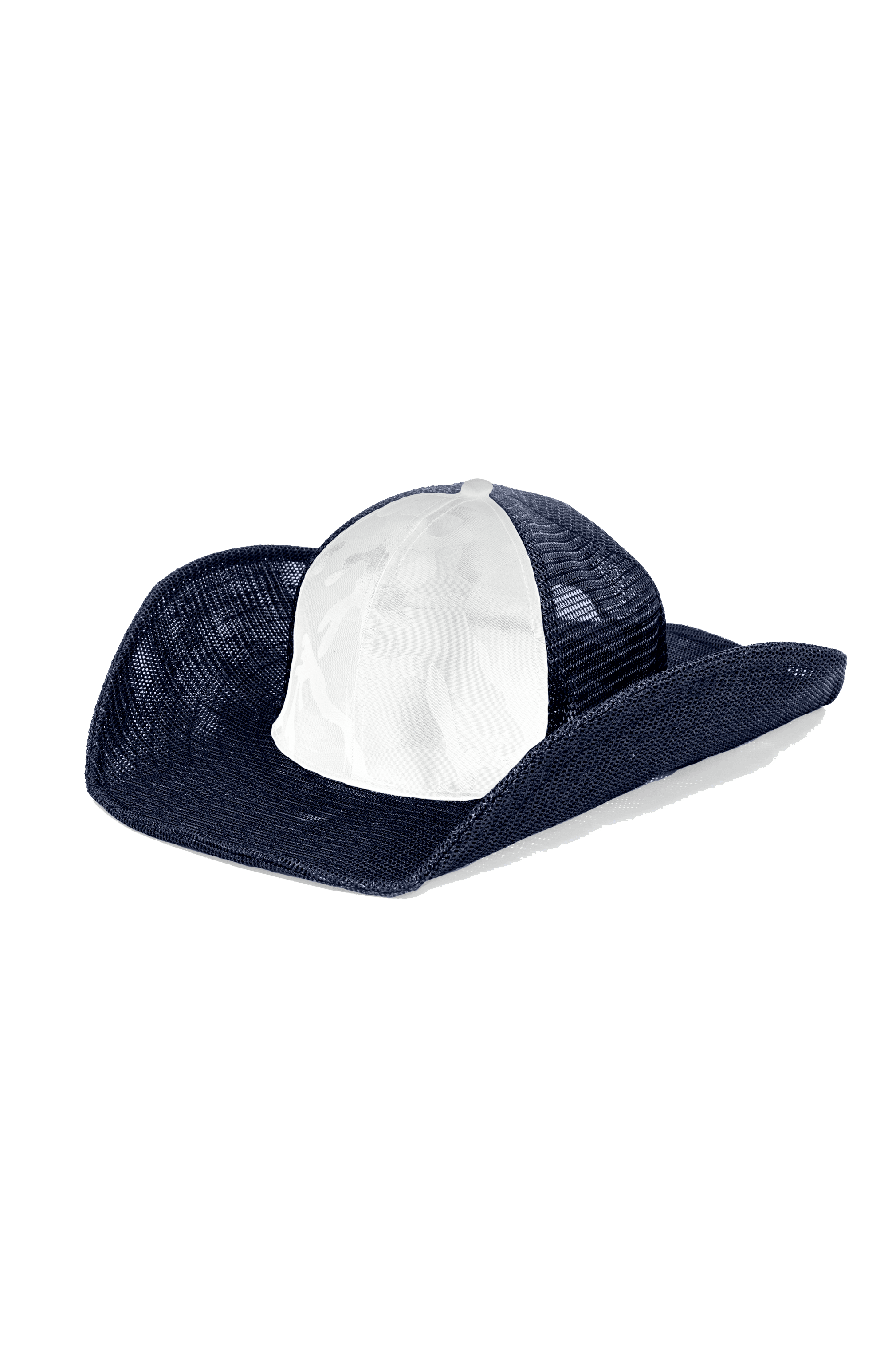 WHITE CAMO NAVY MESH COWBOY SNAPBACK - BLANK – Cowboy Snapback